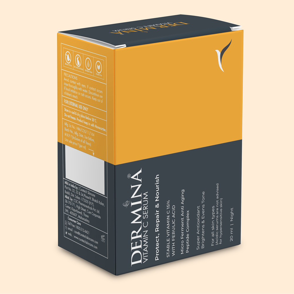 Buy the best face and skin-brightening Vitamin C Serum Online | Dermina ...