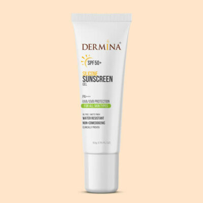 Buy Dermina Silicone Sunscreen Gel SPF 50 for UVB Protection | Dermina ...