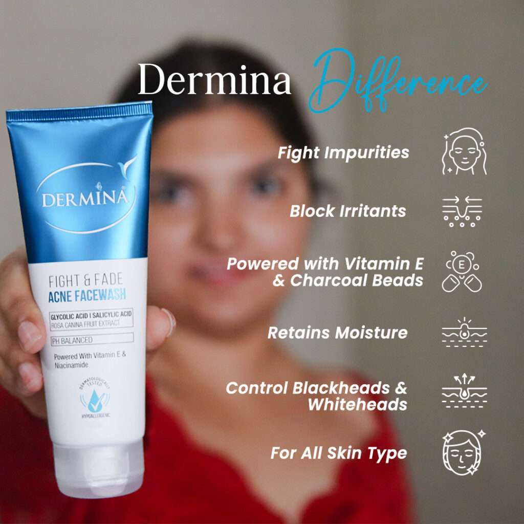 Buy Dermina Acne Facewash with Salicylic Glycolic & Niacinamide
